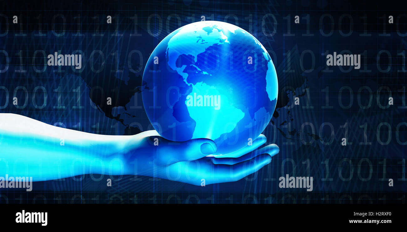 Digital Global Technology Concept Abstract Background Stock Photo - Alamy