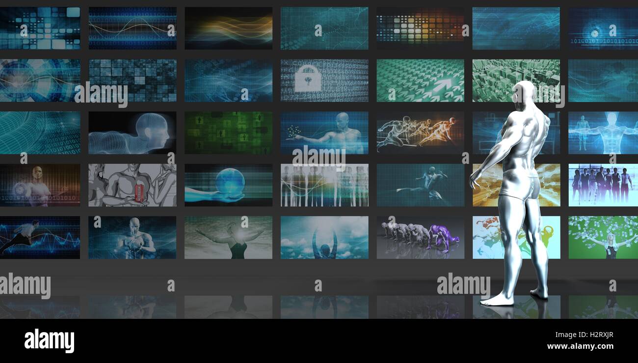 Video Streaming Entertainment Technology as a Concept Stock Photo - Alamy