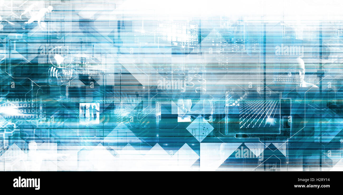 Futuristic Background with Technology Abstract on White Stock Photo - Alamy