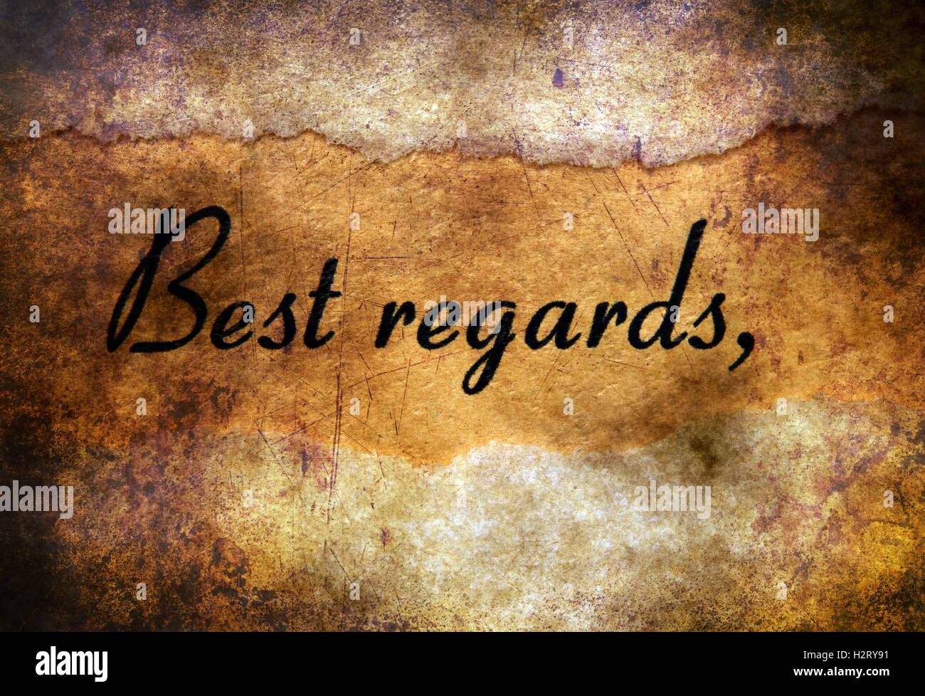 Best regards sign hi-res stock photography and images - Alamy