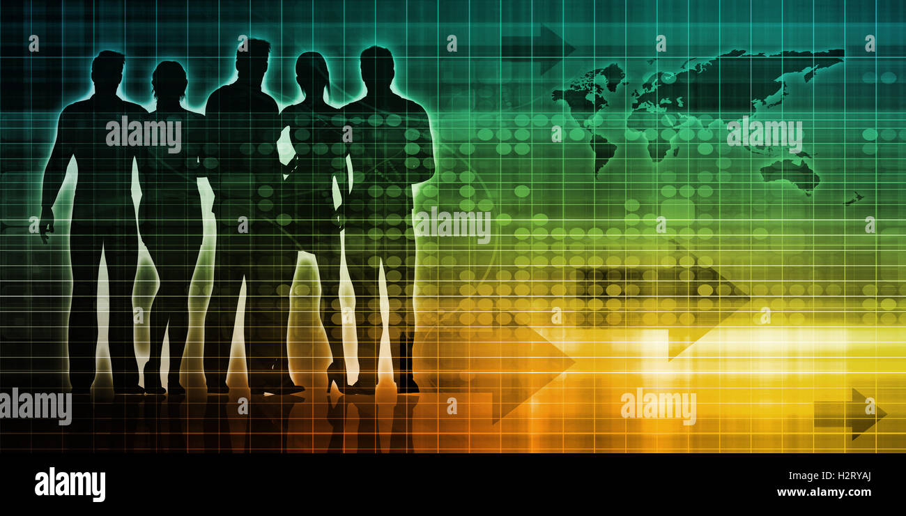 Crowdsourcing or a Crowd Sourcing Technology Art Stock Photo - Alamy