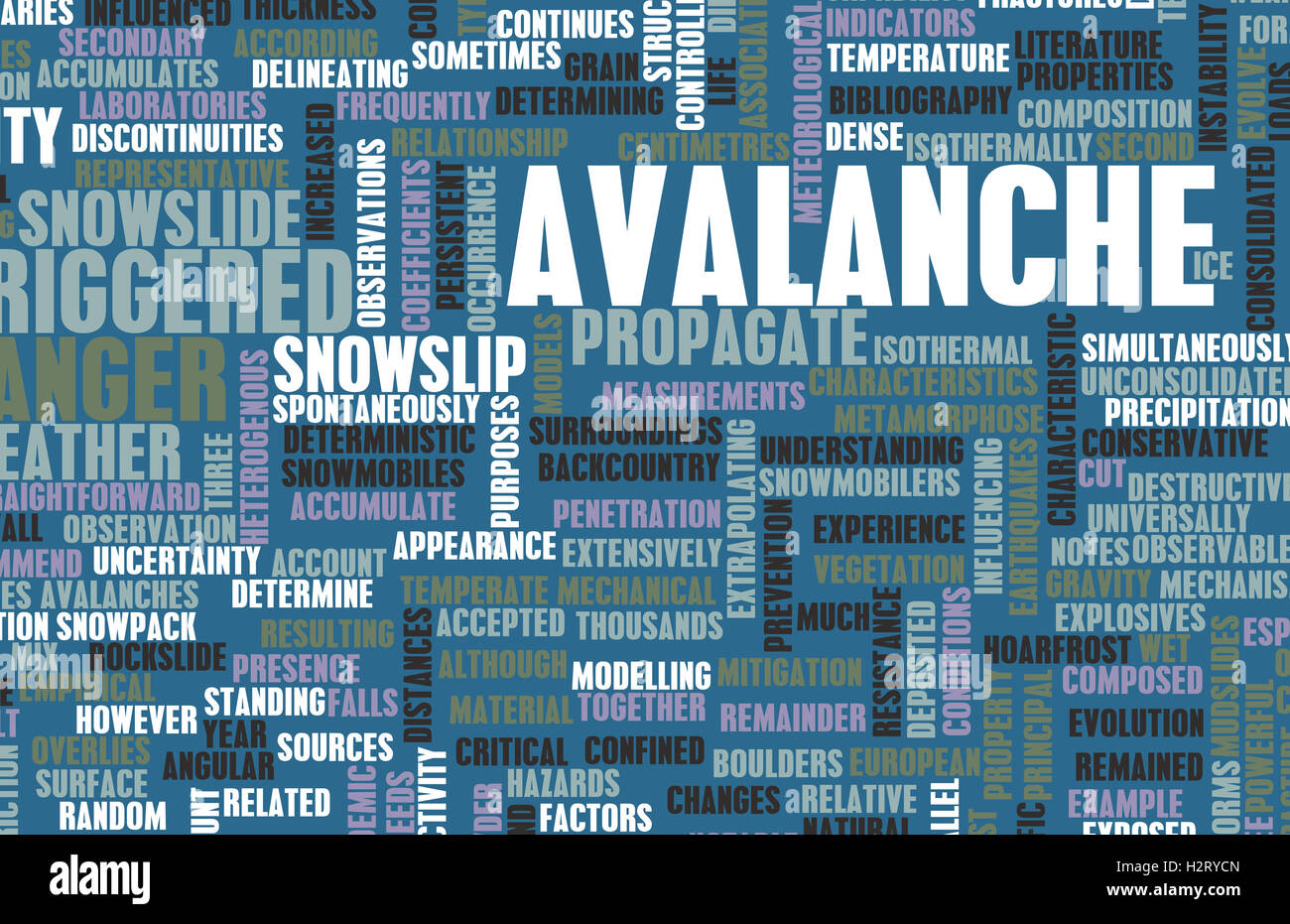 Danger of an avalanche hi-res stock photography and images - Alamy