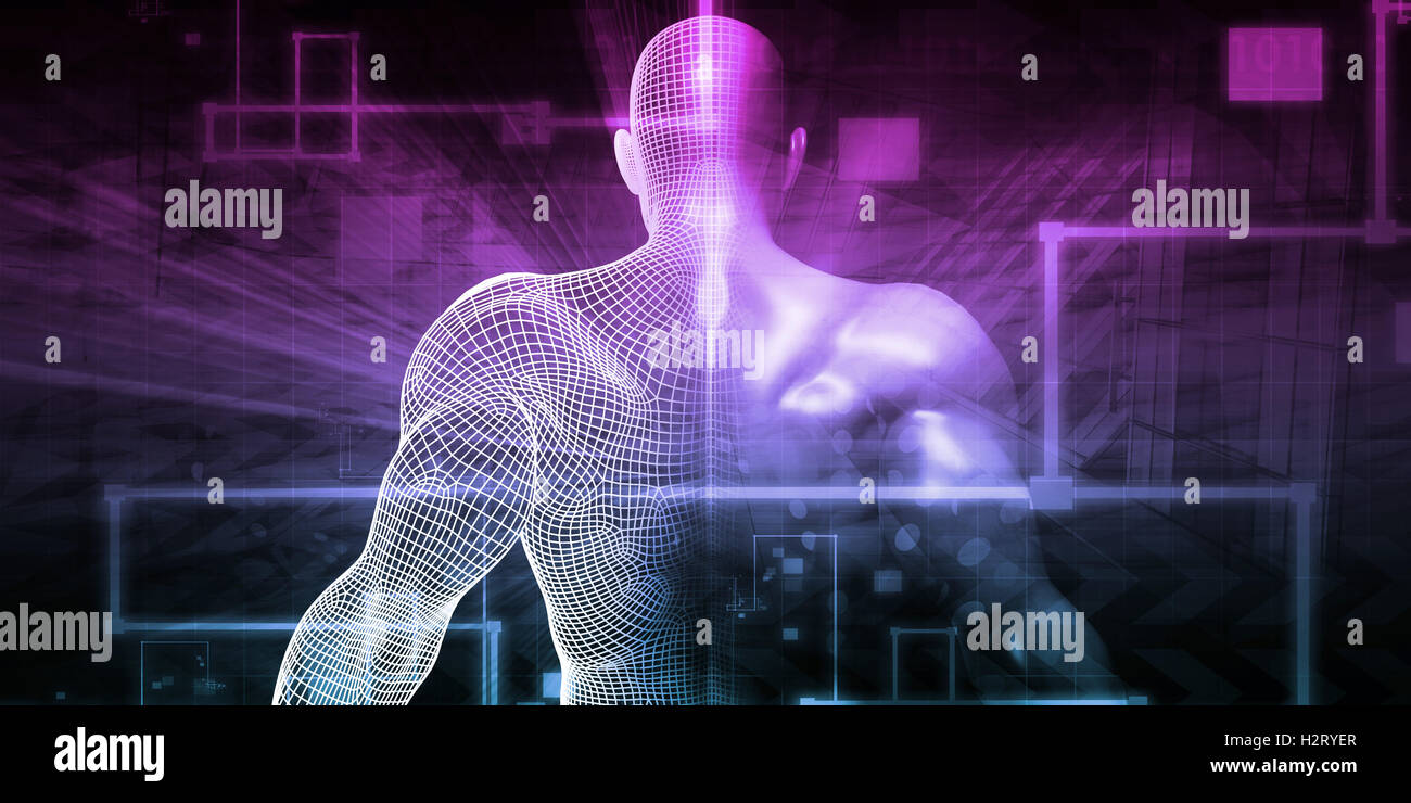 Futuristic Science as a Digital Background Art Stock Photo - Alamy