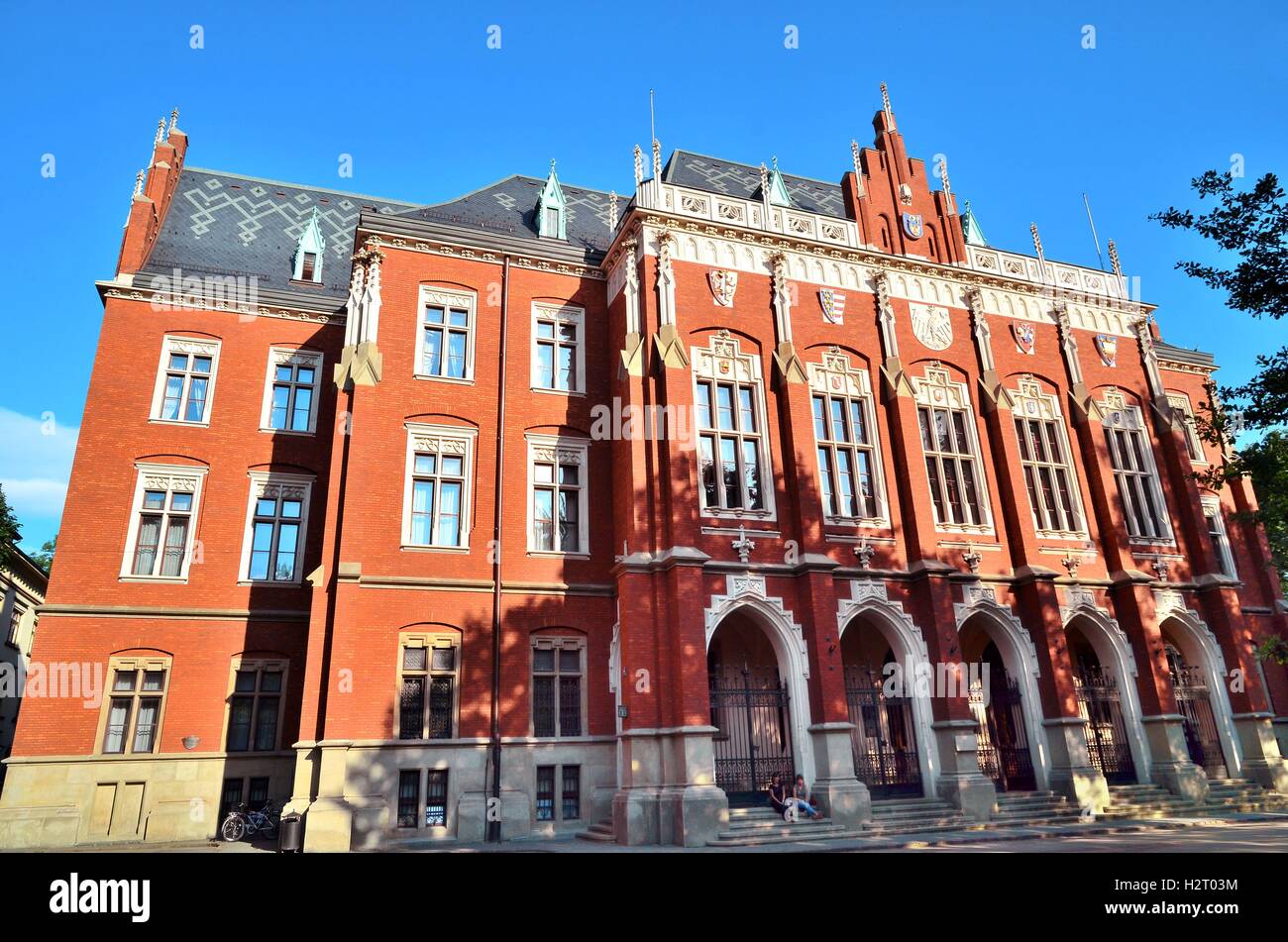 University jagiellon university collegium novum hi-res stock ...