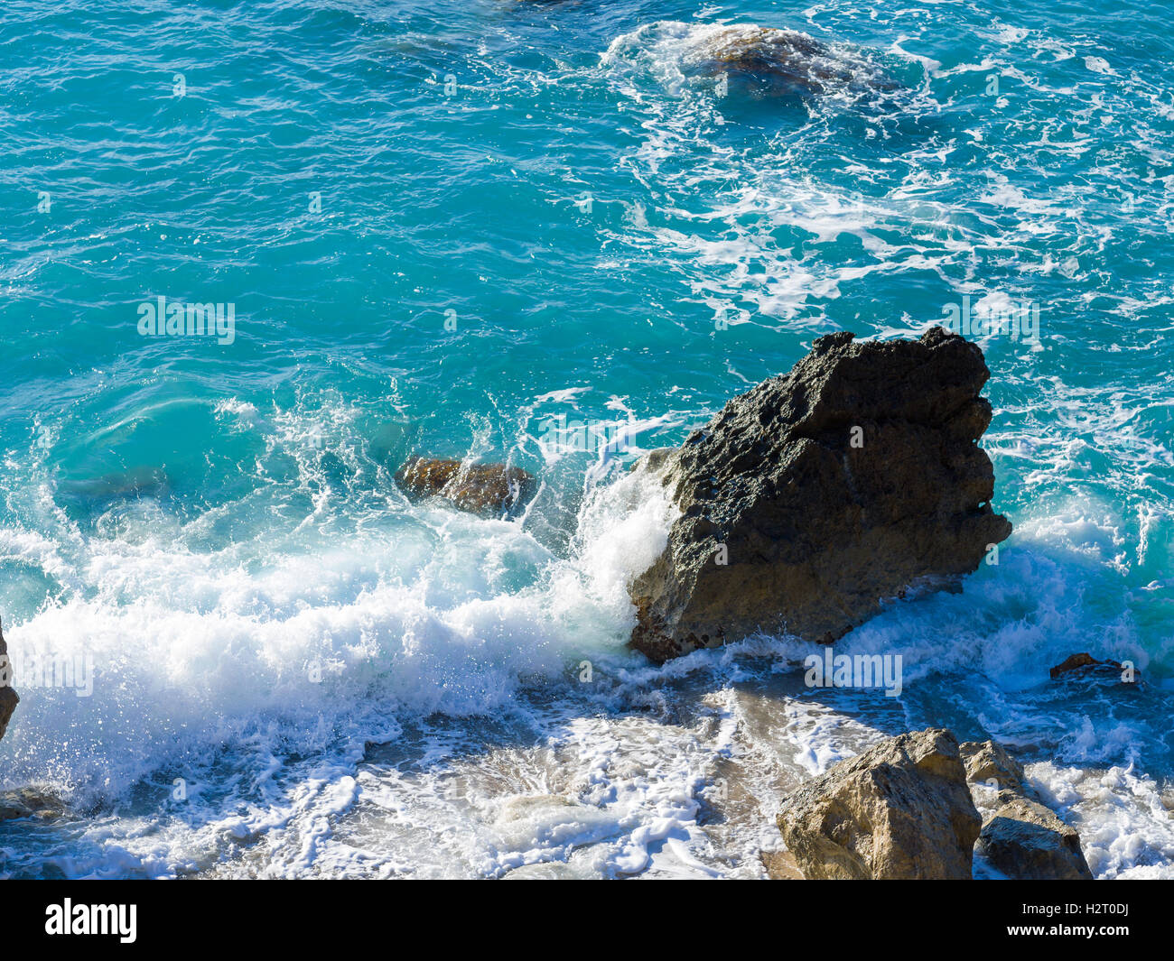 The Ionian sea in Lefkada Greece Stock Photo - Alamy