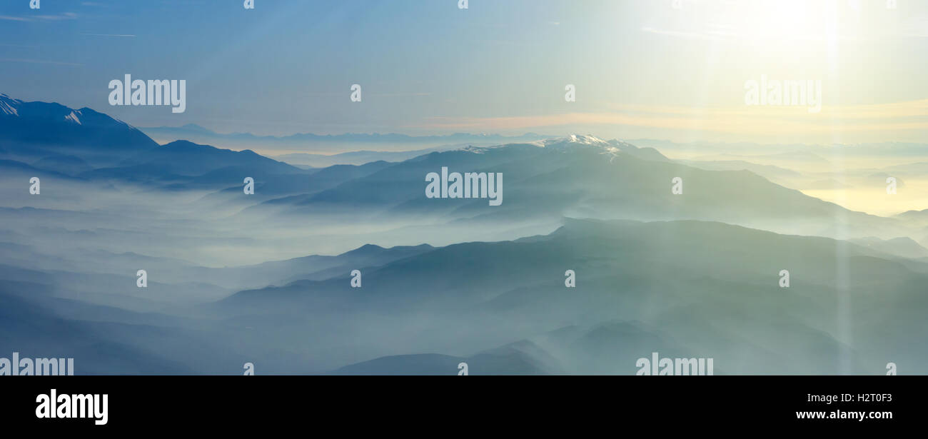 Aerial view on olympus mount hi-res stock photography and images - Alamy