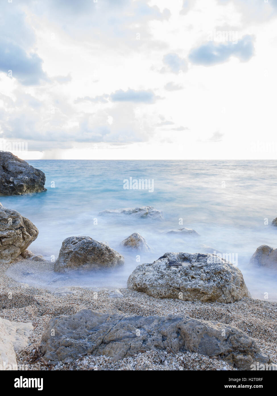 The famous Kathisma beach in Lefkada Greece Stock Photo - Alamy