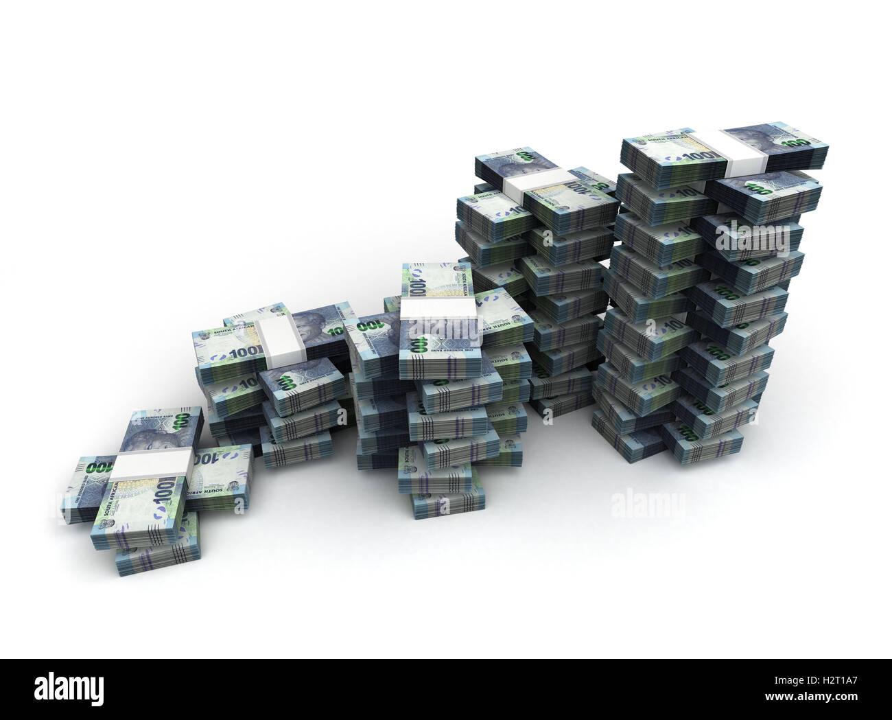 Stack of South African Rand Stock Photo - Alamy