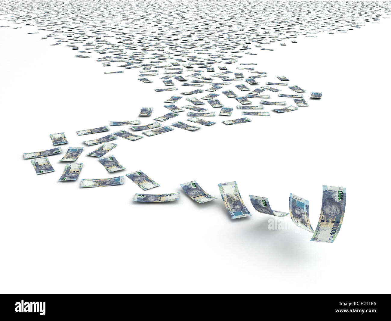 African money falling hi-res stock photography and images - Alamy