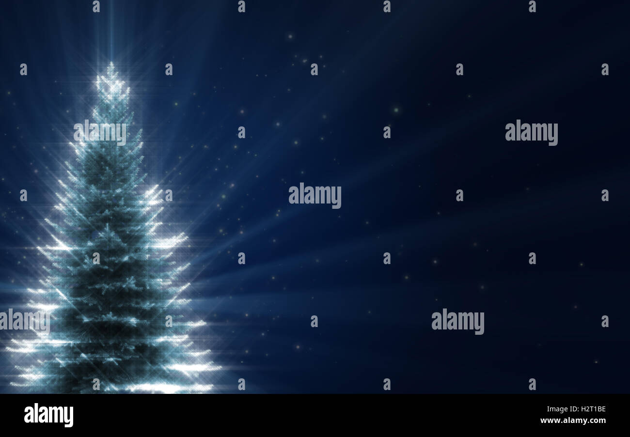 Shiny Christmas Tree Stock Photo - Alamy