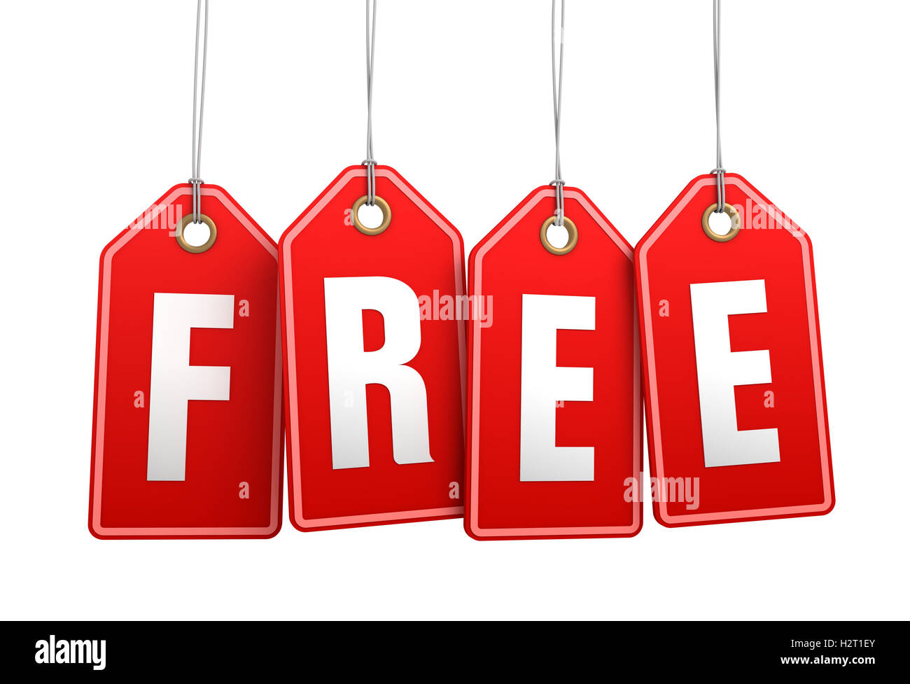 free shopping tag 3d illustration Stock Photo - Alamy