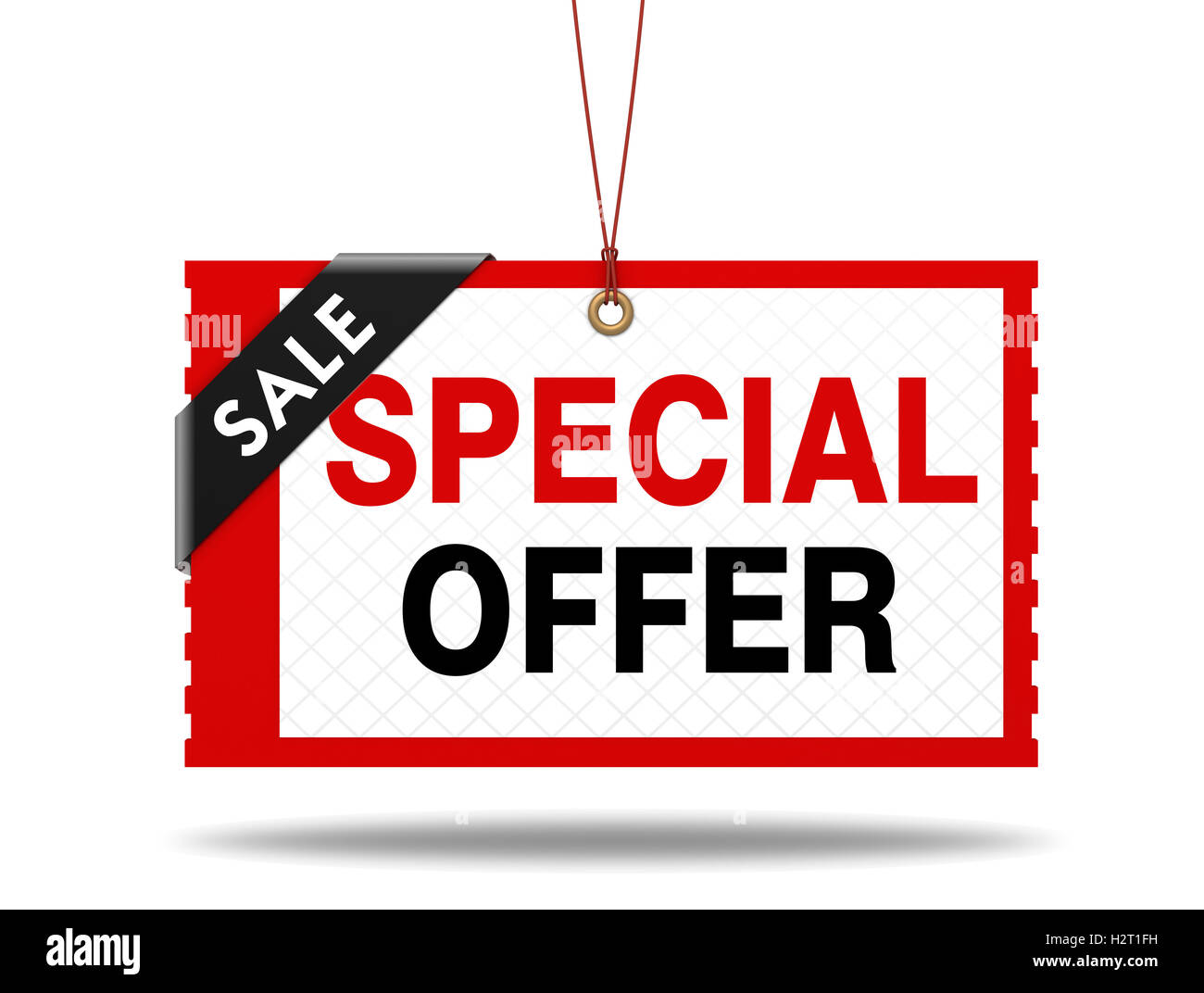 special offer shopping tag 3d illustration Stock Photo - Alamy