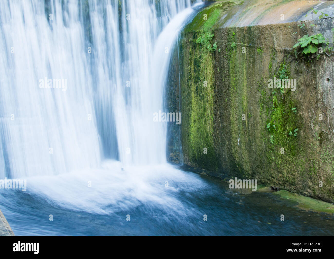 waterfall water nature falling river flowing outdoors Stock Photo - Alamy