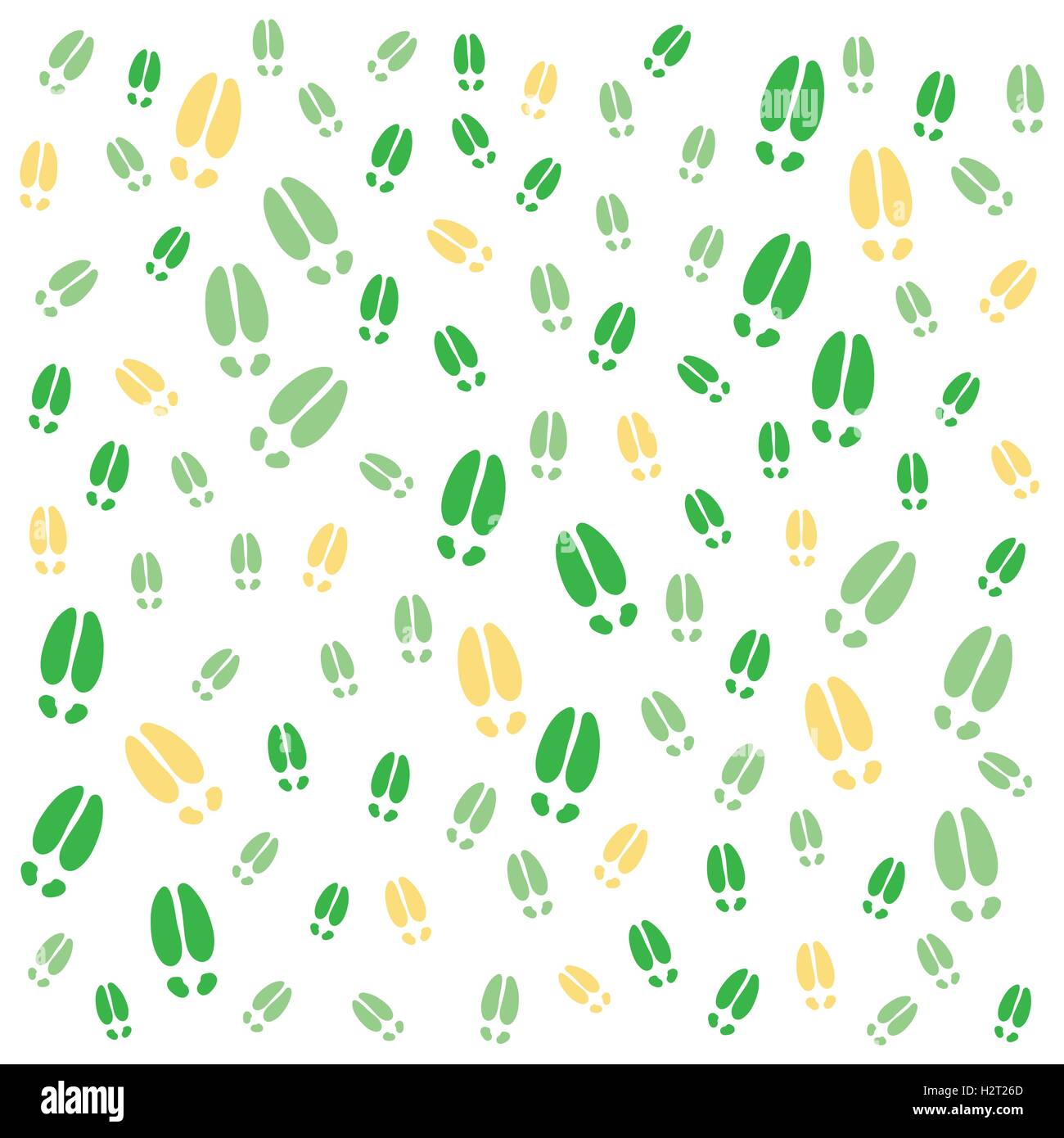 Nice picture of wild animal traces on a white background Stock Vector ...