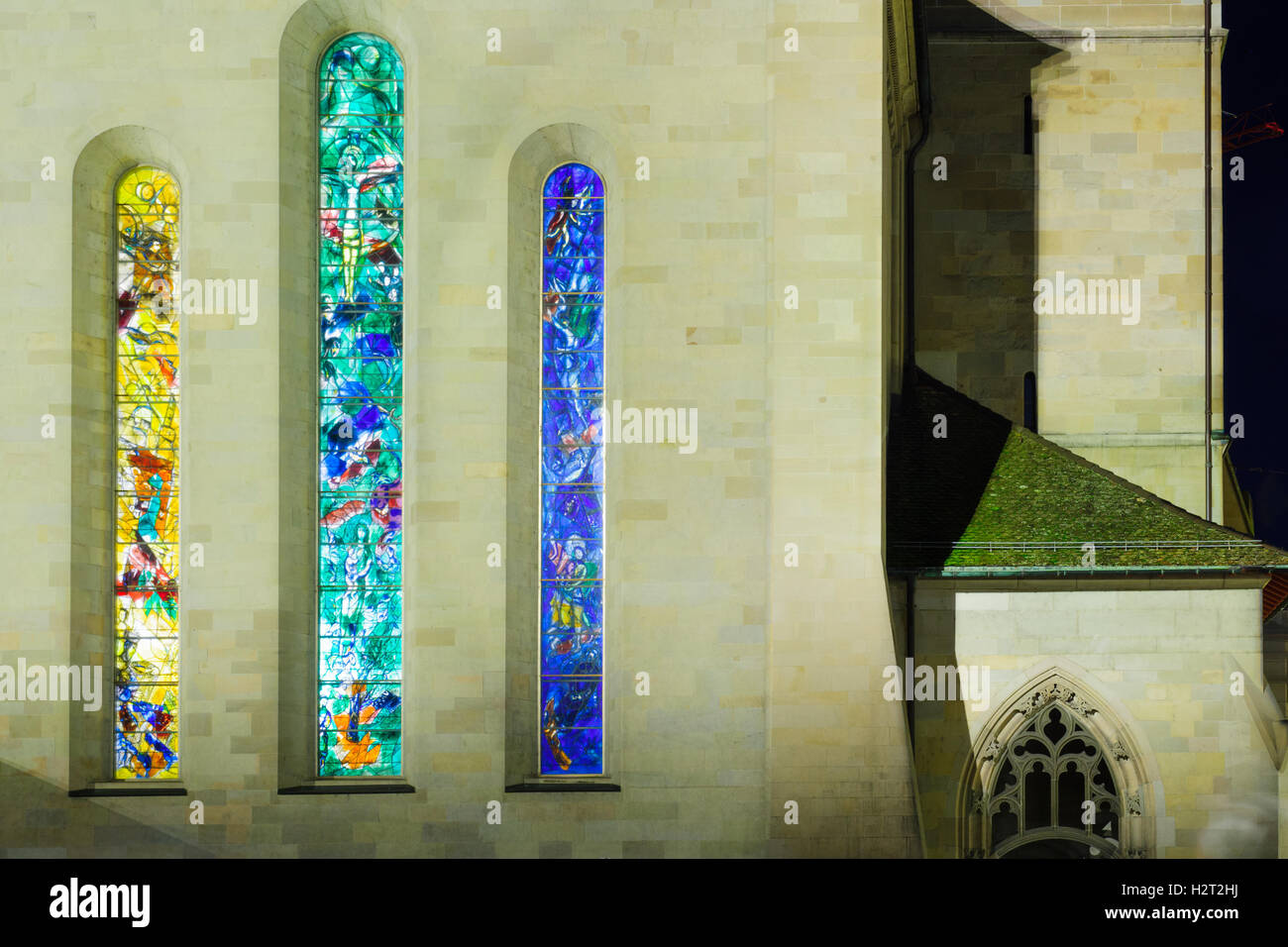 Zurich fraumunster church window hi-res stock photography and images ...
