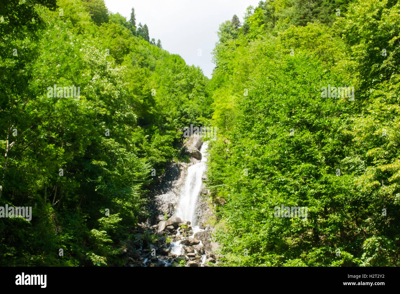 waterfall water nature falling river flowing outdoors Stock Photo - Alamy
