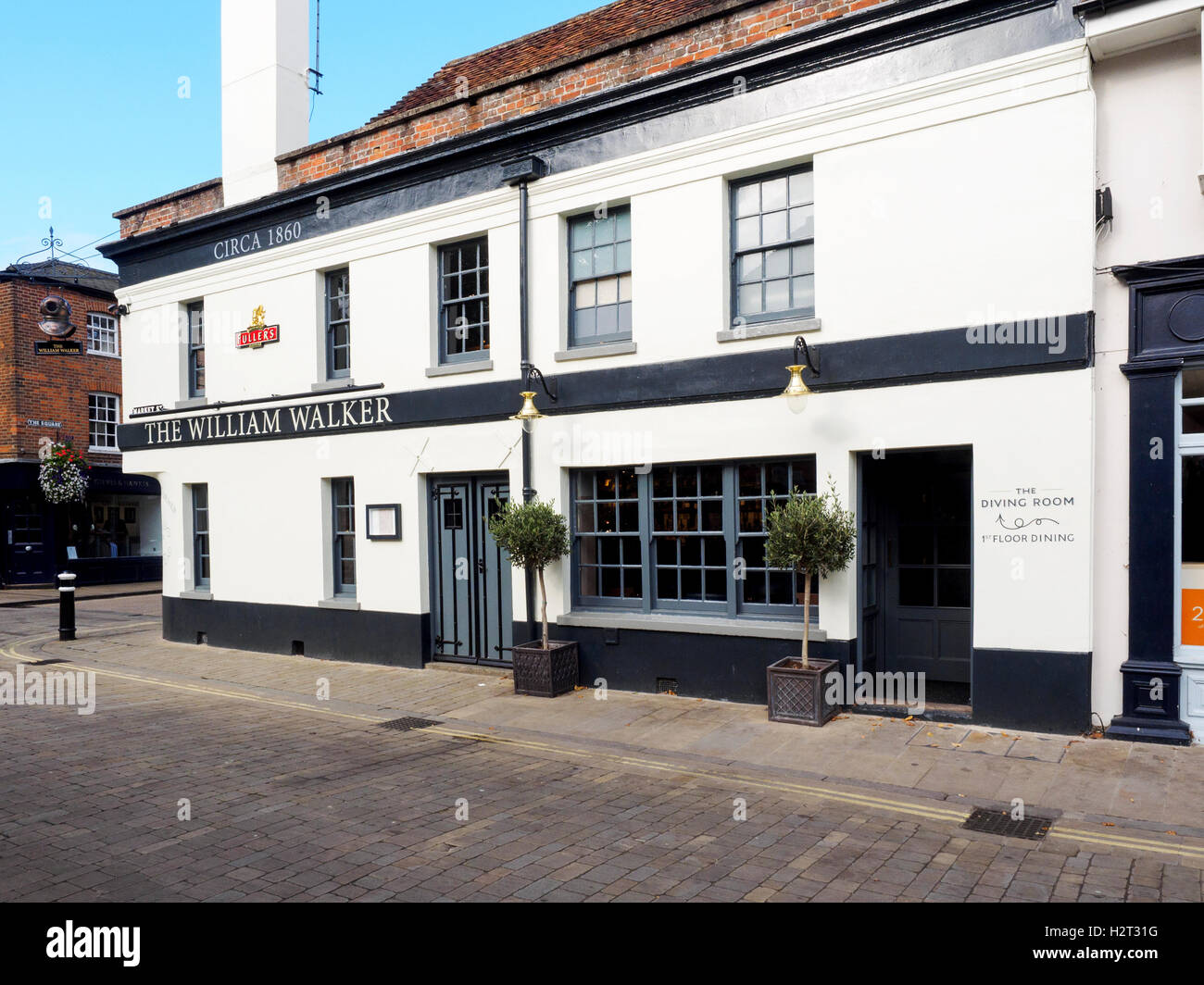 The William Walker pub in Market Street, Winchester, Hampshire Stock ...