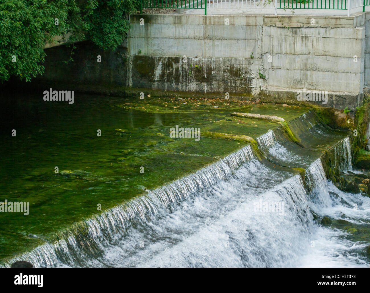waterfall water nature falling river flowing outdoors stream blue dam ...