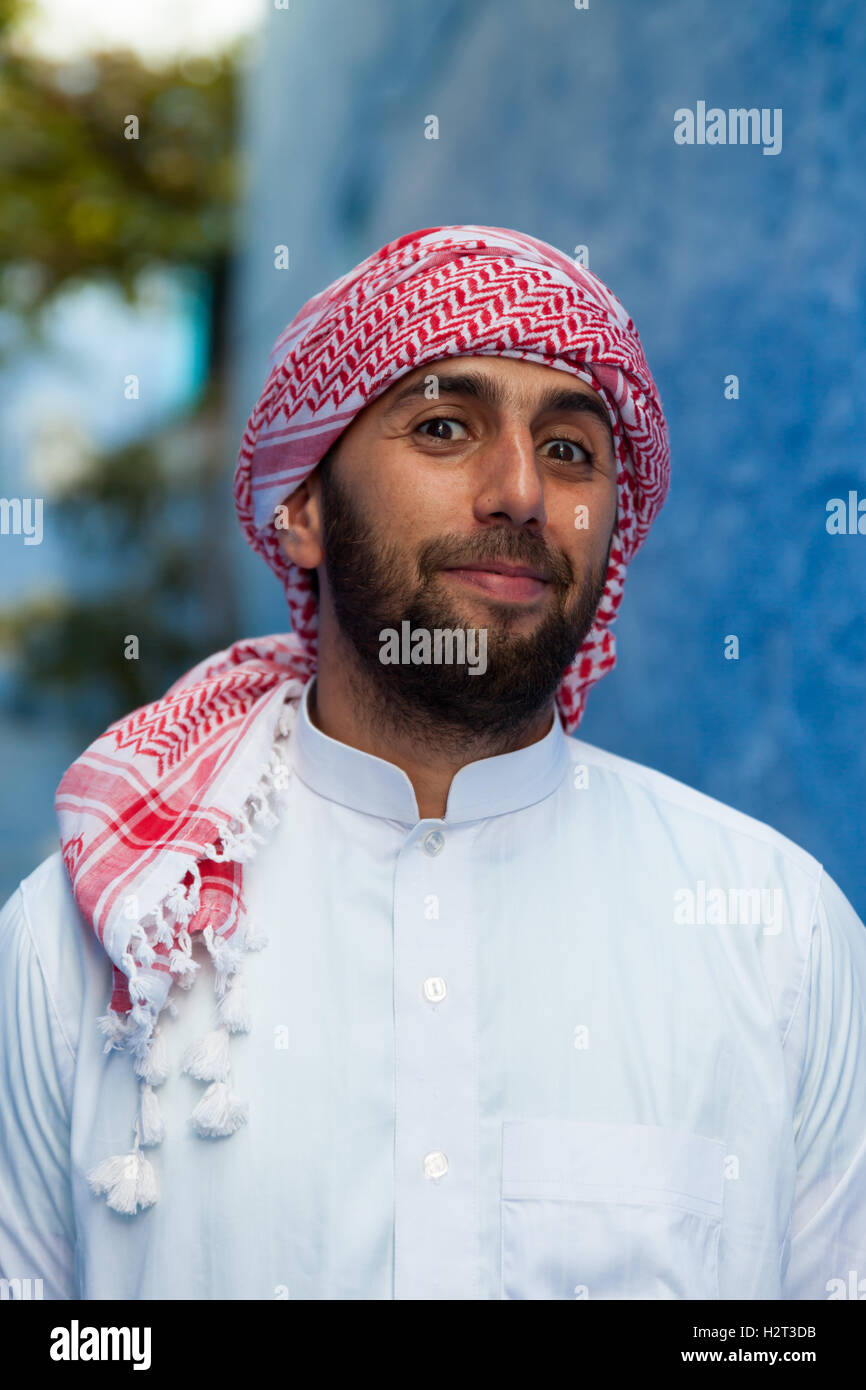 Young smiling handsome arabic man wearing traditional clothes Stock ...