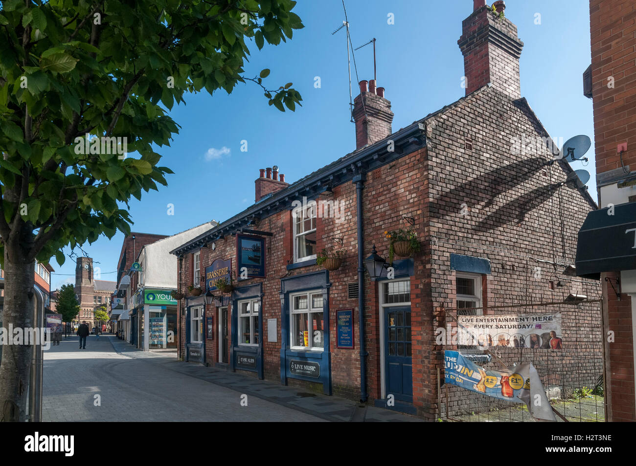 The Brasserie Chalon public house in St Helens town centre. Merseyside ...