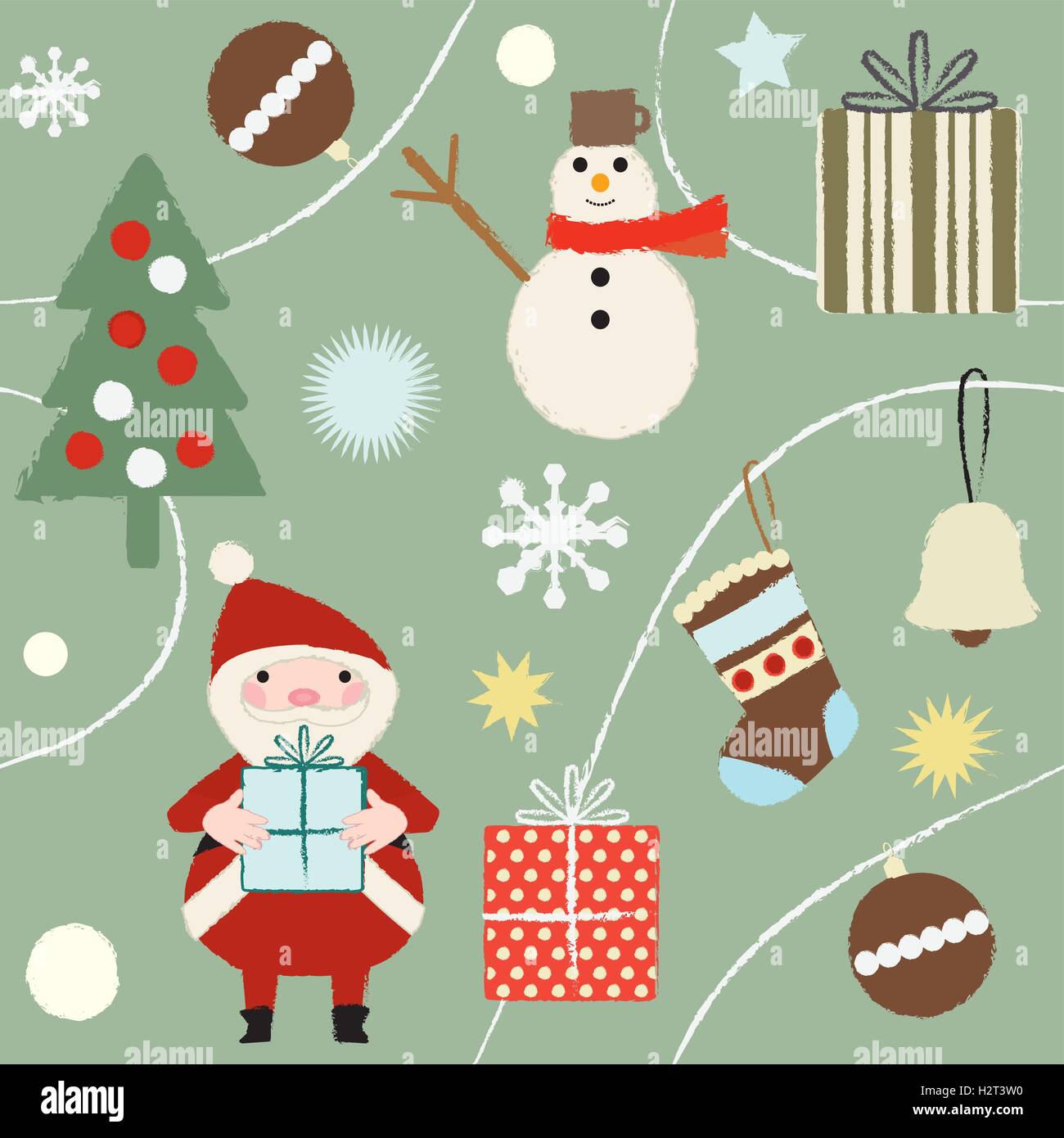 Christmas themed illustration Stock Vector Images - Alamy