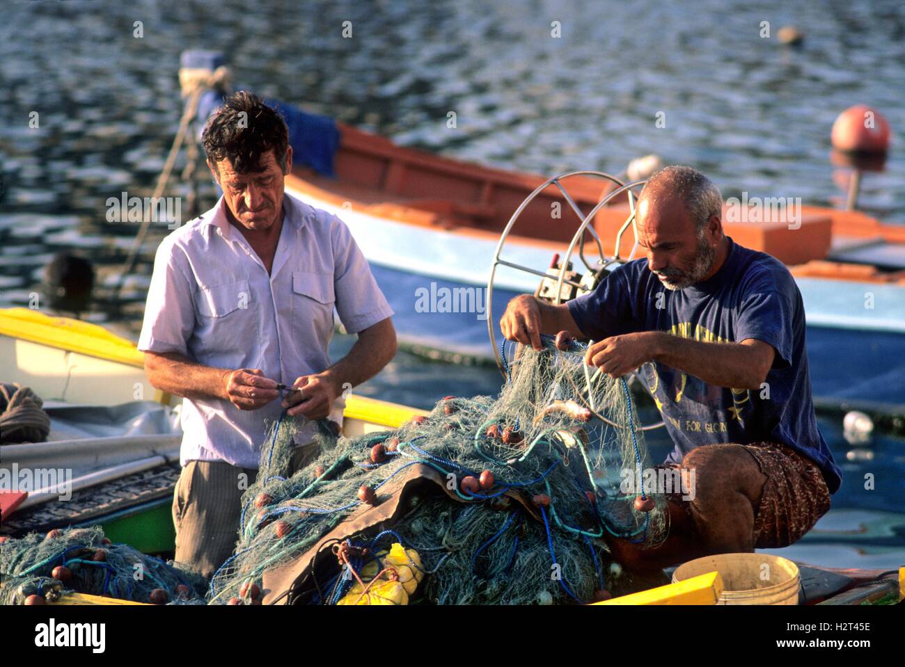 Fishermen, Malta, Europe Stock Photo - Alamy