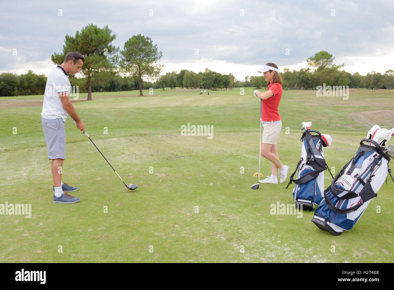 a nice day to golf Stock Photo - Alamy