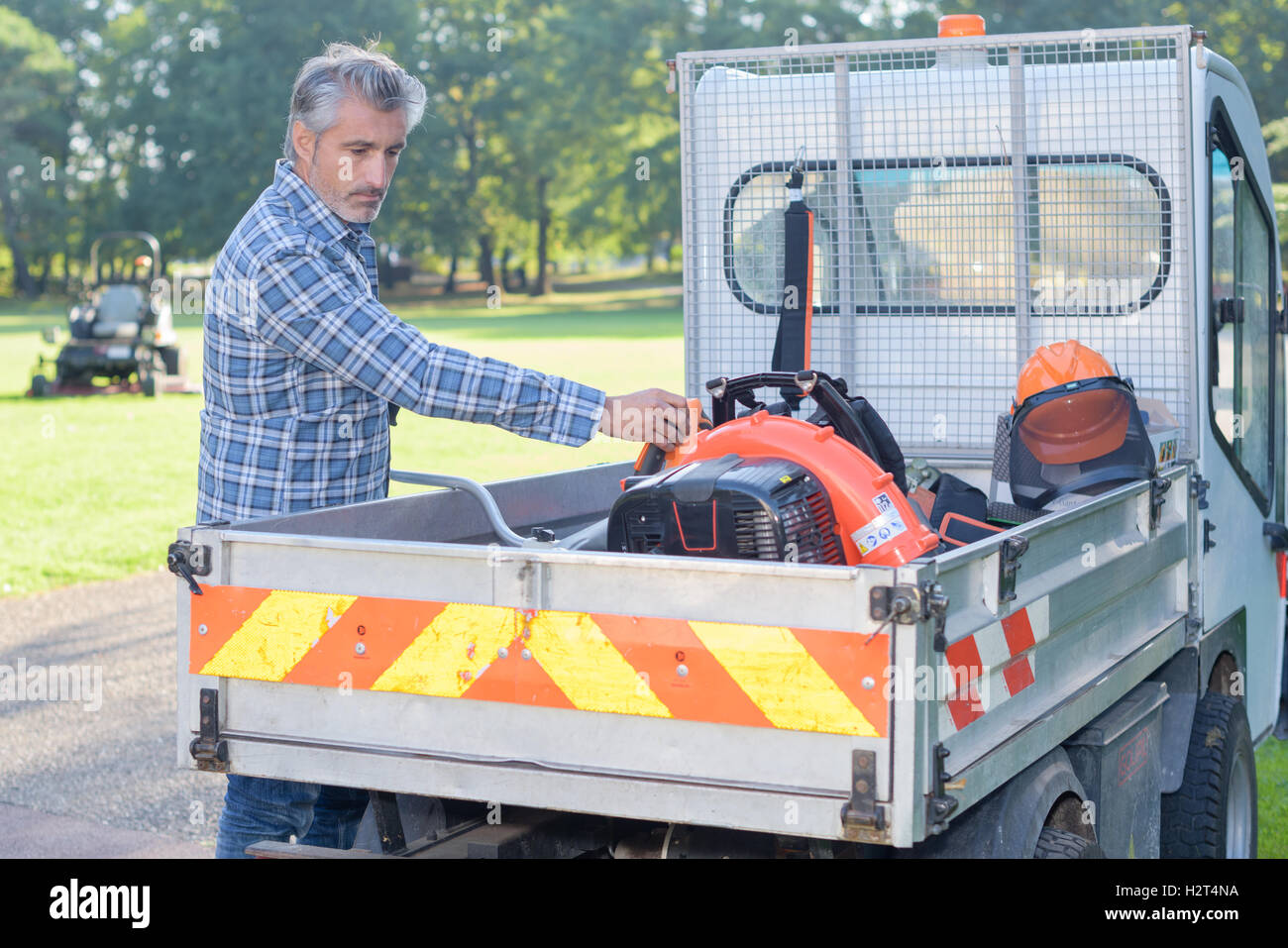 pick-up of a utility equipment Stock Photo - Alamy
