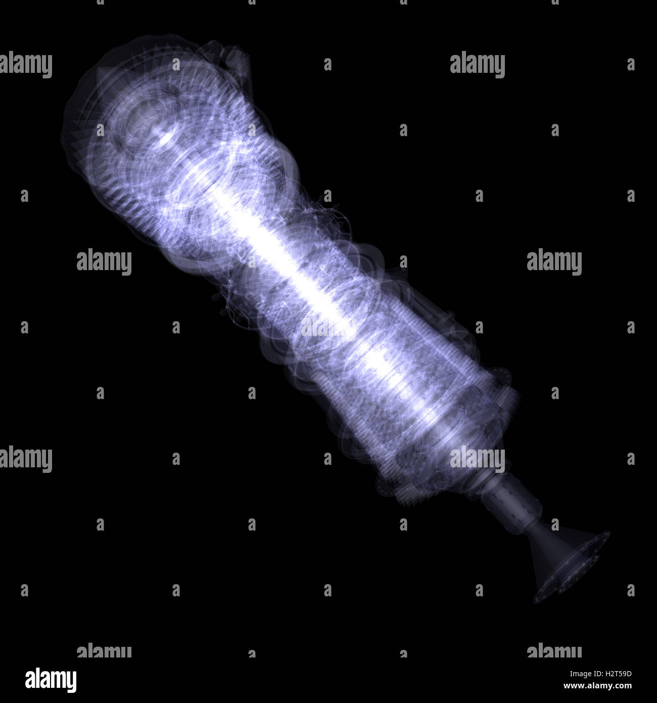 X-ray concept jet engine Stock Photo - Alamy