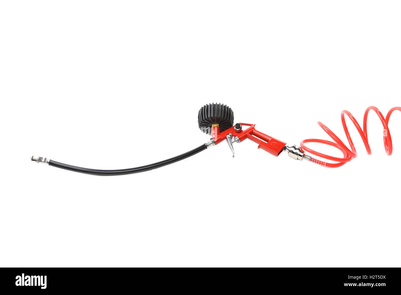 Manometer for car tyre pressure setting Stock Photo - Alamy