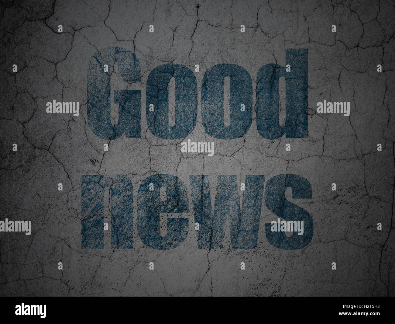 News concept: Good News on grunge wall background Stock Photo - Alamy