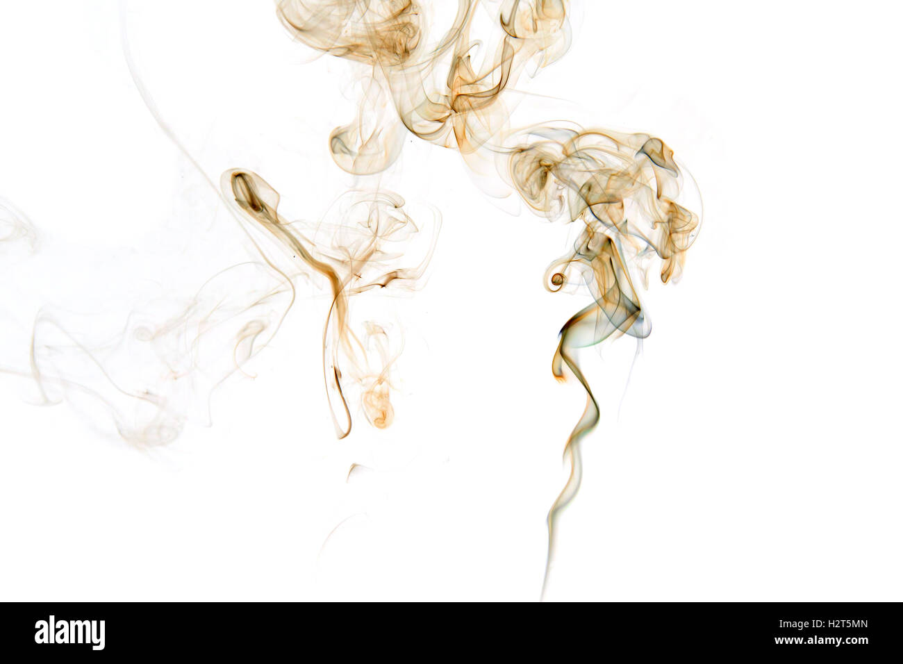 Smoke isolated on white Stock Photo - Alamy