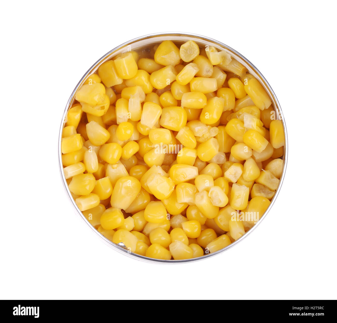 Tin with canned sweet corn Stock Photo - Alamy