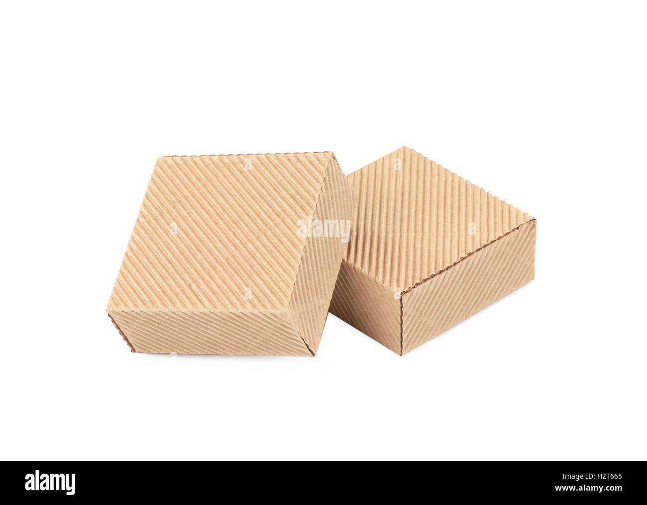 Two small cardboard boxes Stock Photo - Alamy