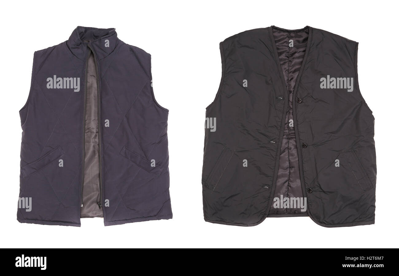 Two winter vests Stock Photo - Alamy