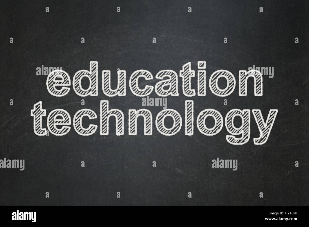 Education concept: Education Technology on chalkboard background Stock ...