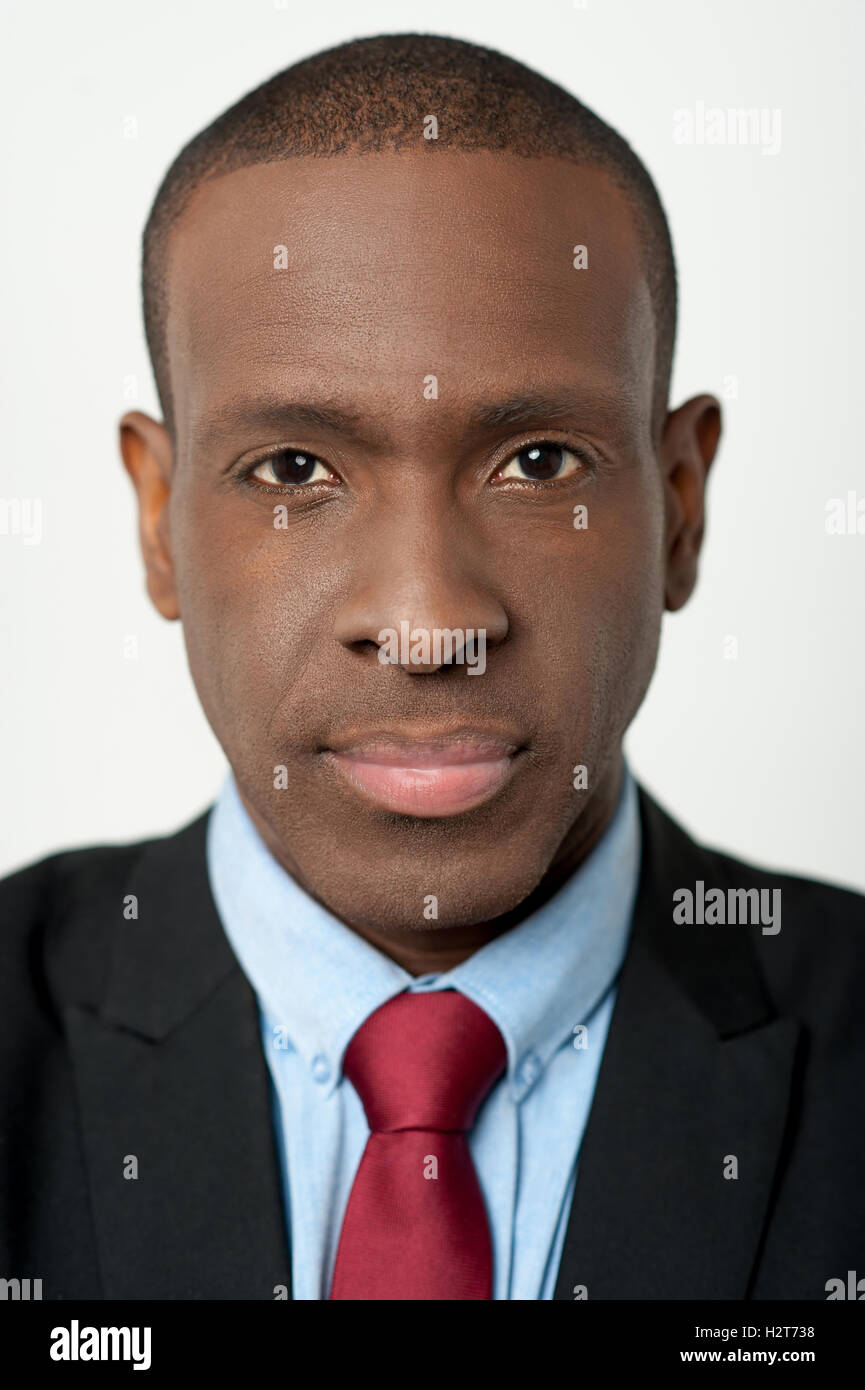 Handsome young african businessman Stock Photo - Alamy