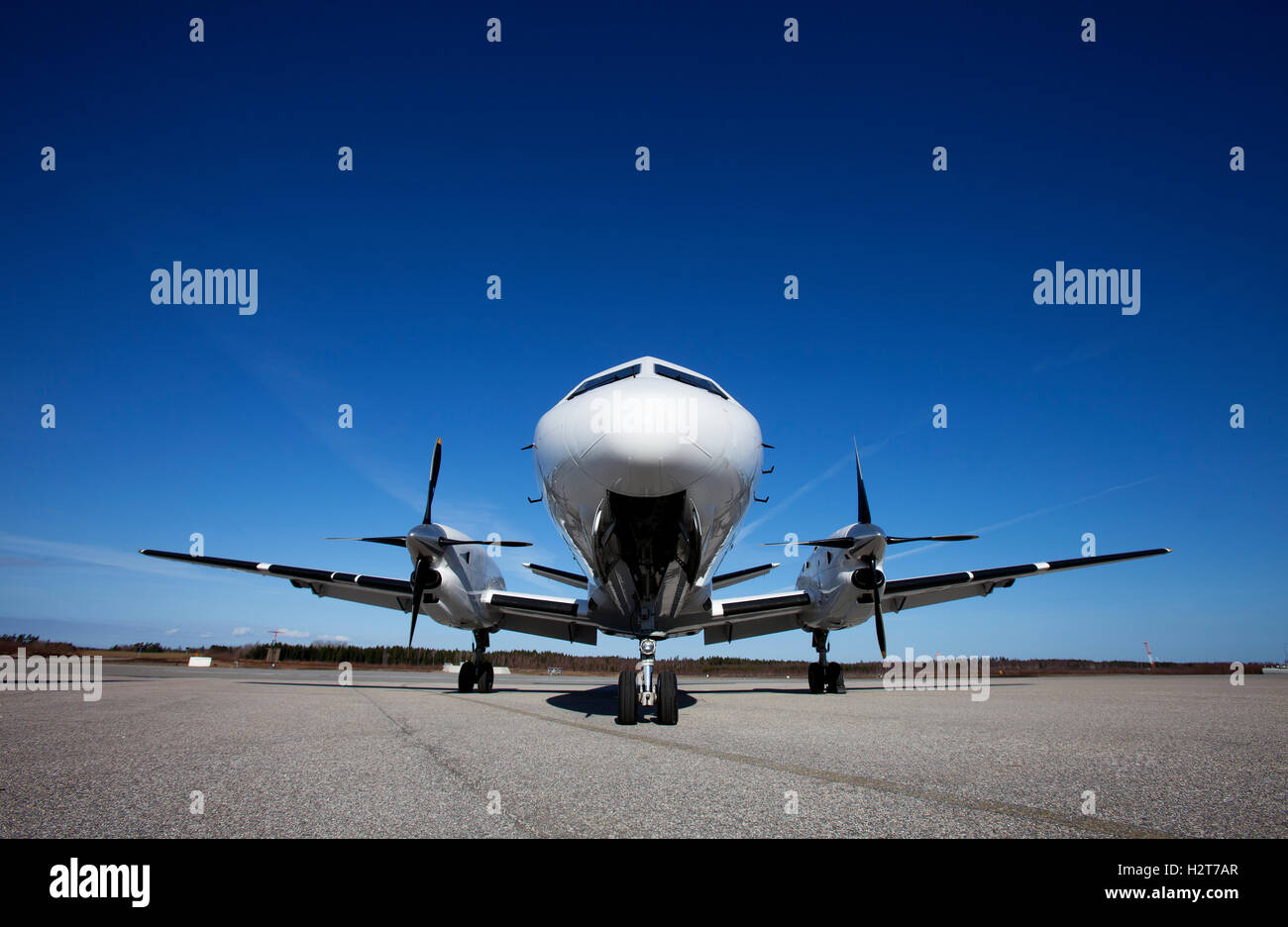Airplane on the ground Stock Photo - Alamy