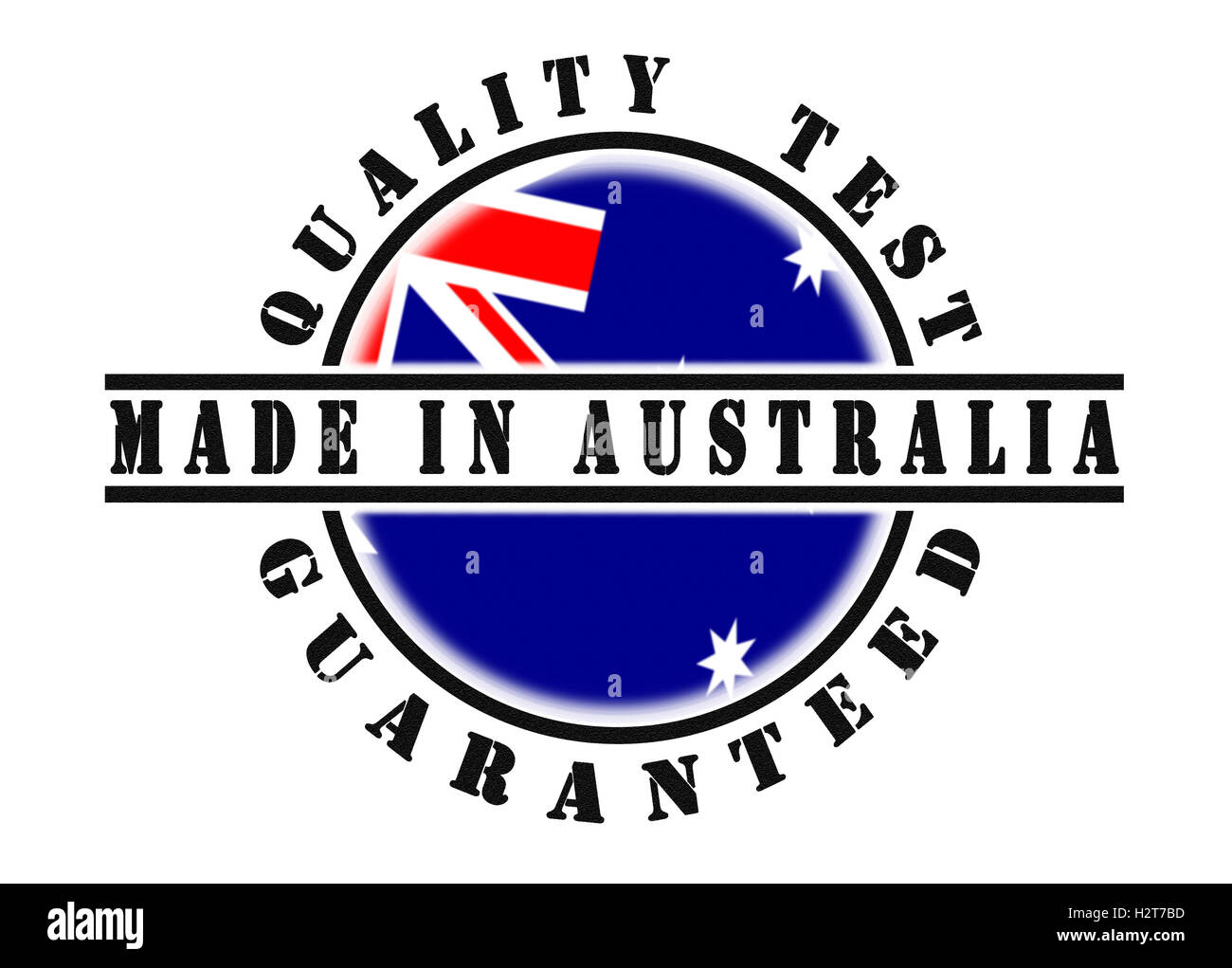 Quality test guaranteed stamp Stock Photo - Alamy