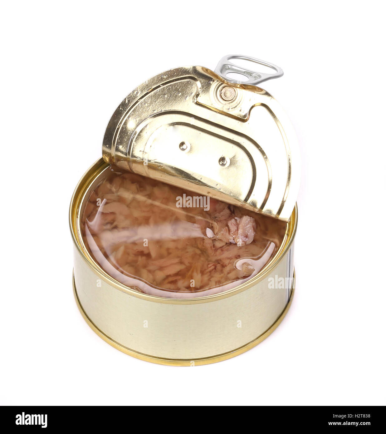Canned tuna in a tin Stock Photo - Alamy