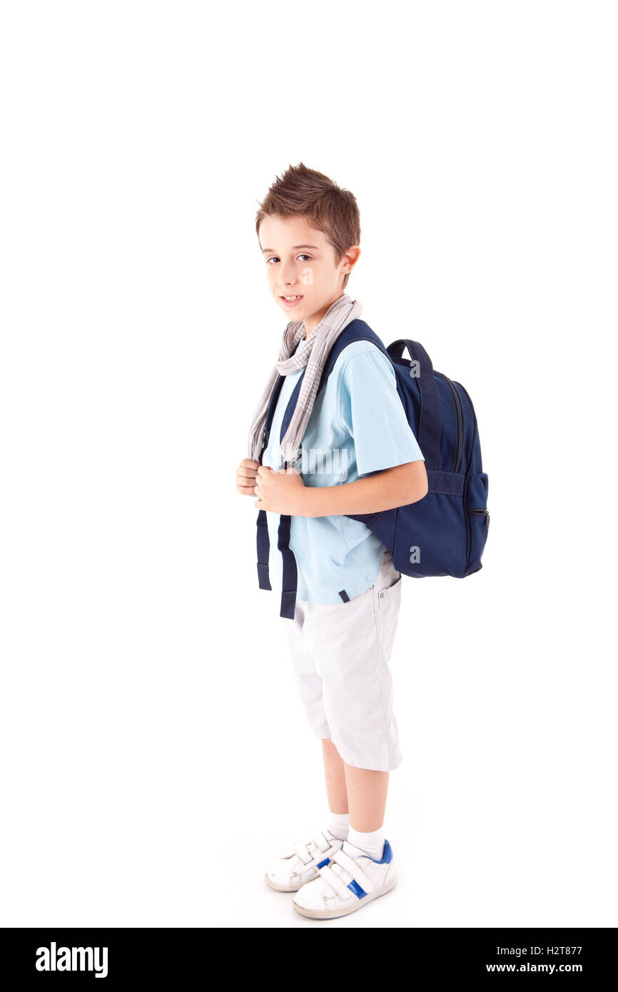 Portrait of a little boy at school Stock Photo - Alamy
