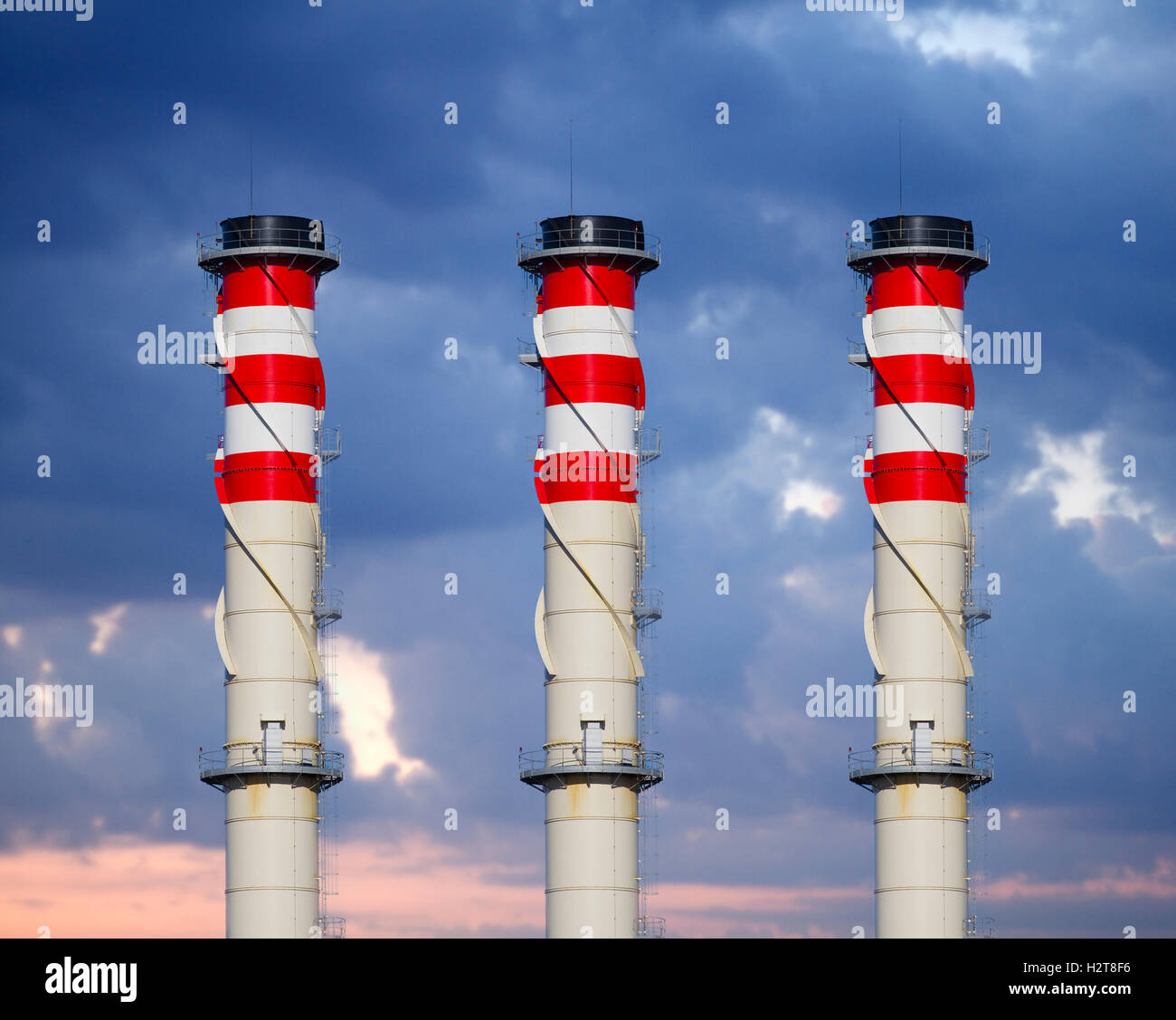 Big red chimney hi-res stock photography and images - Alamy