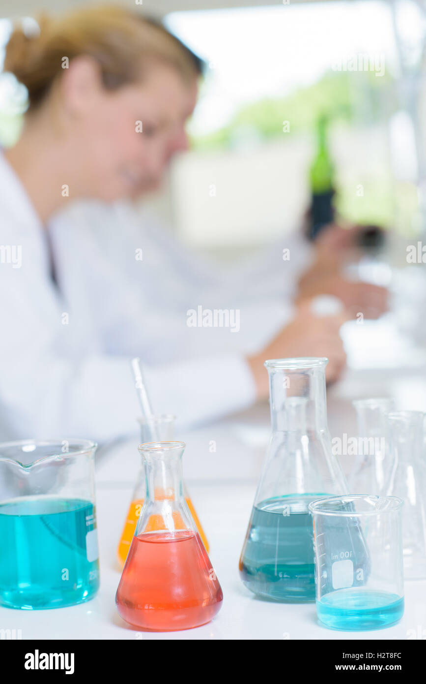 different chemistry liquid Stock Photo - Alamy