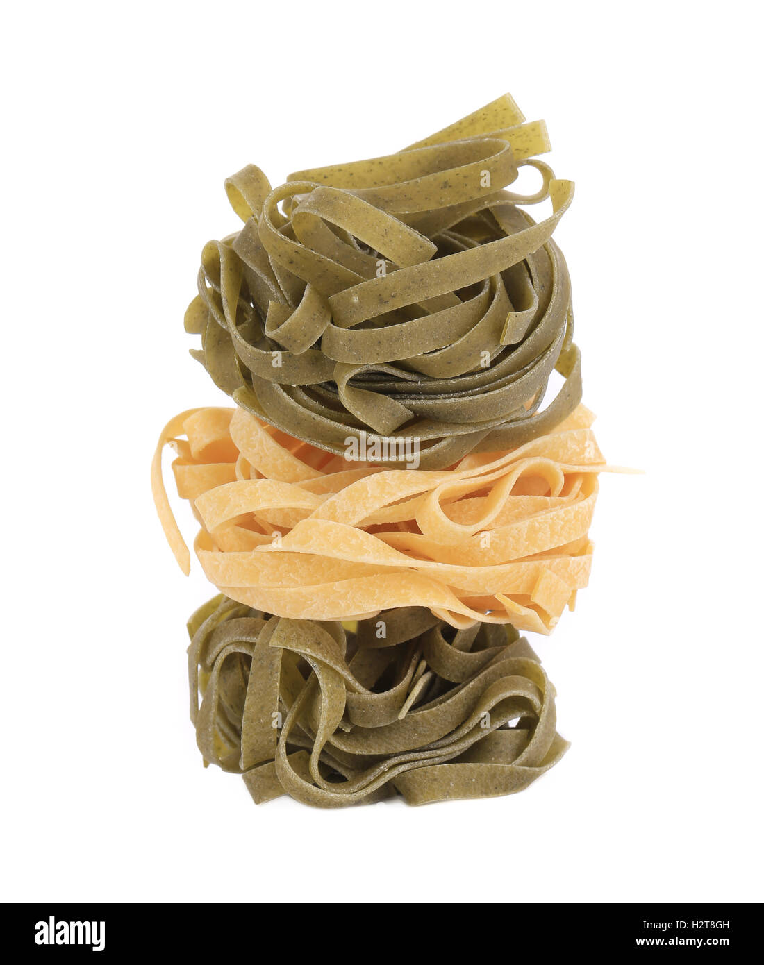 Stack of tagliatelle italian pasta Stock Photo - Alamy