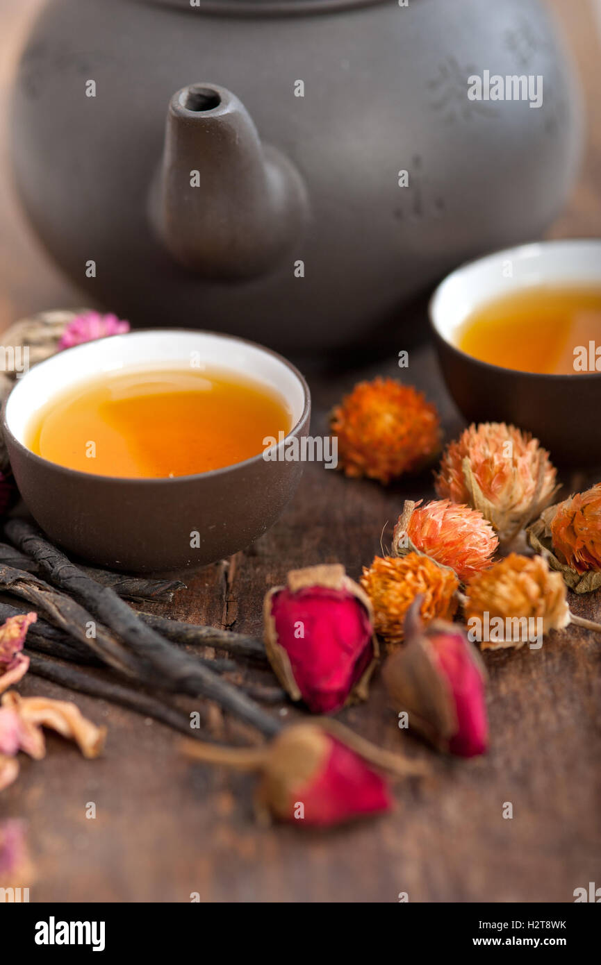 Chinese style herbal floral tea Stock Photo - Alamy