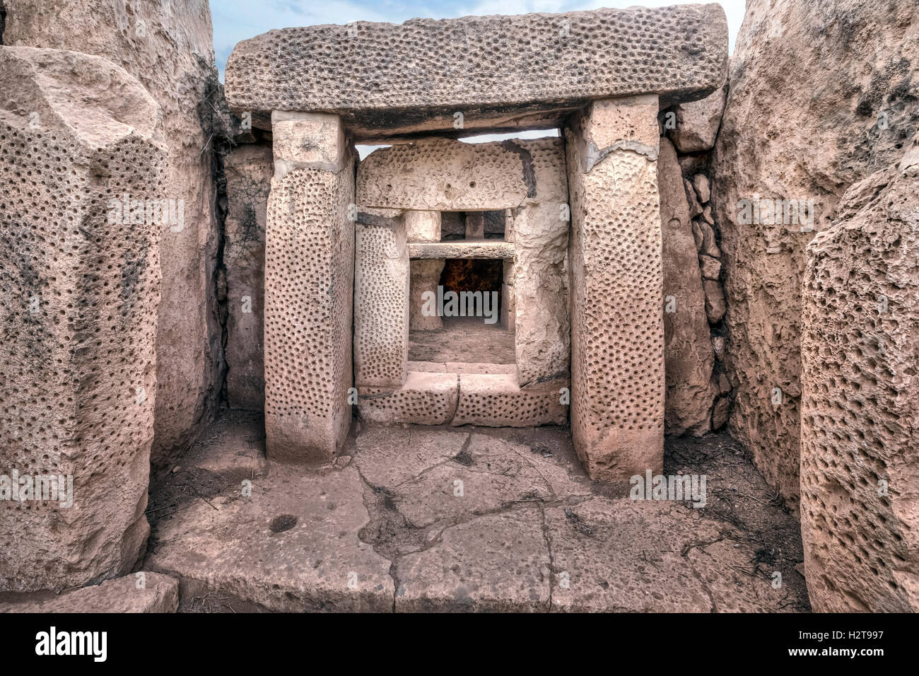 Mnajdra Temple, Malta Stock Photo - Alamy