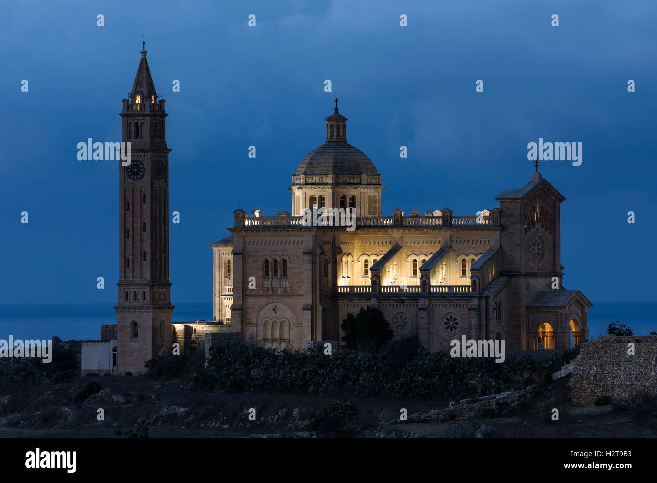 Basilica Ta Pinu, Gharb, Gozo, Malta Stock Photo - Alamy