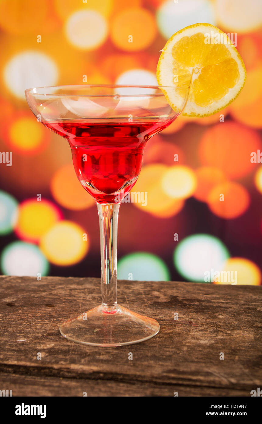 cocktails on a table in bar Stock Photo - Alamy