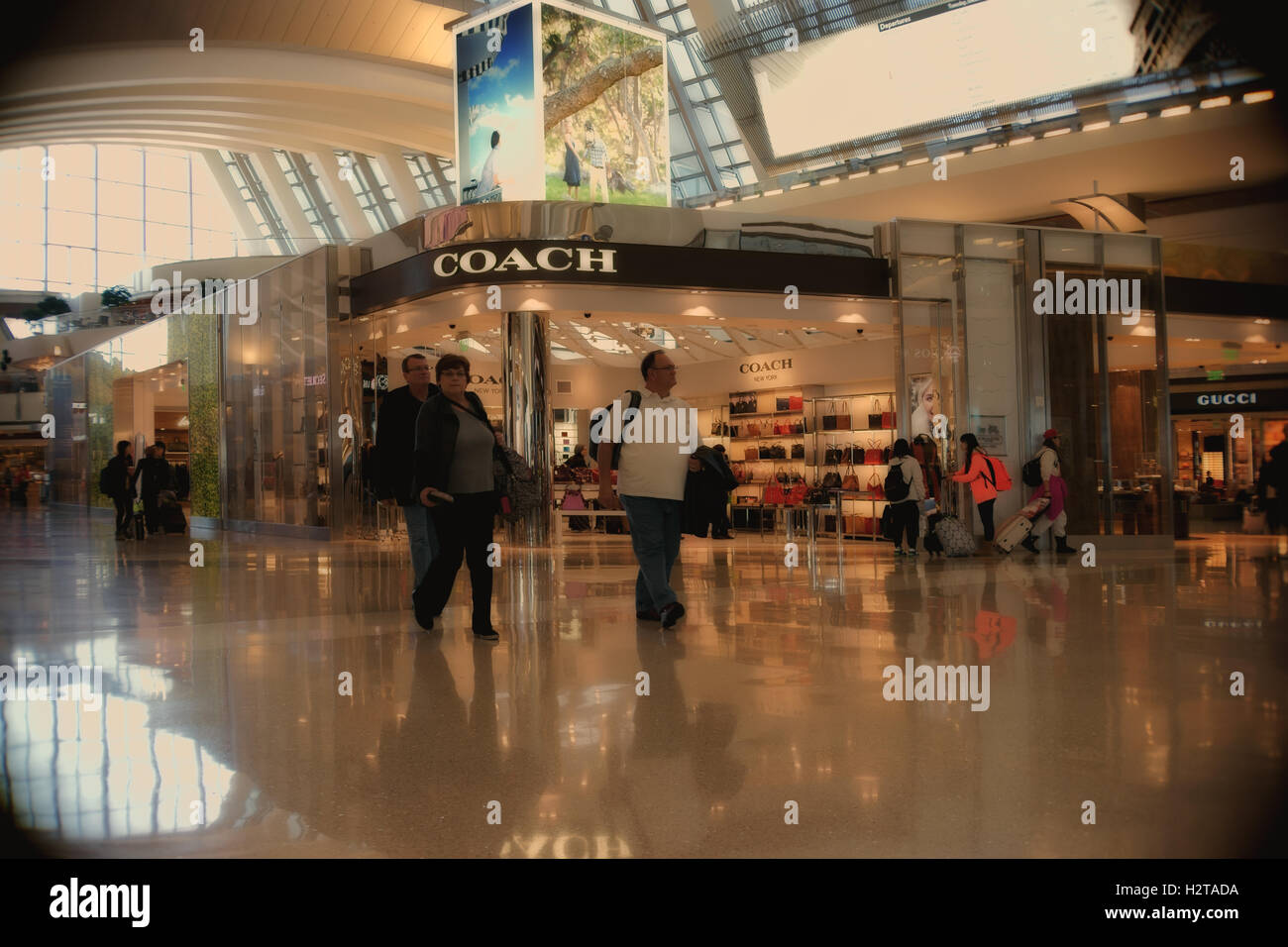 Transit area Los Angeles LAX Stock Photo - Alamy