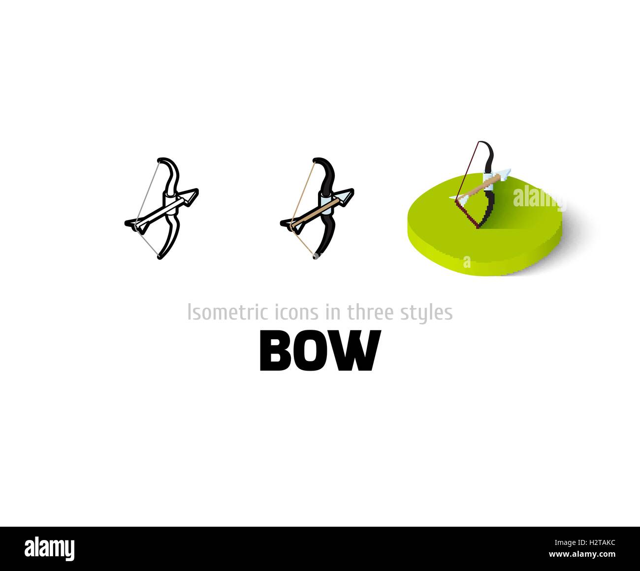 Bow icon in different style Stock Vector Image & Art - Alamy